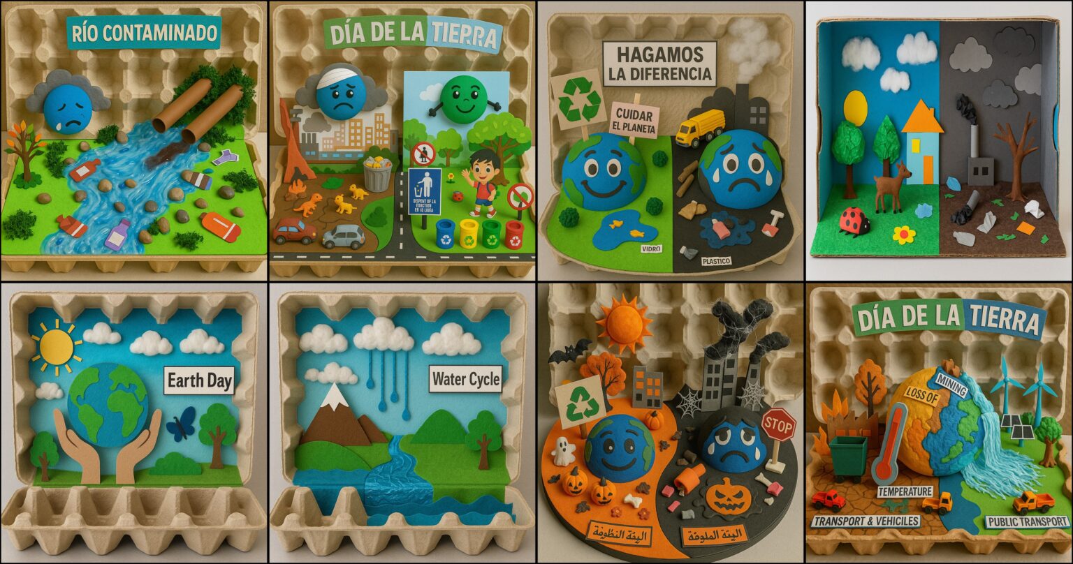 Dioramas día de la tierra - Imagenes Educativas