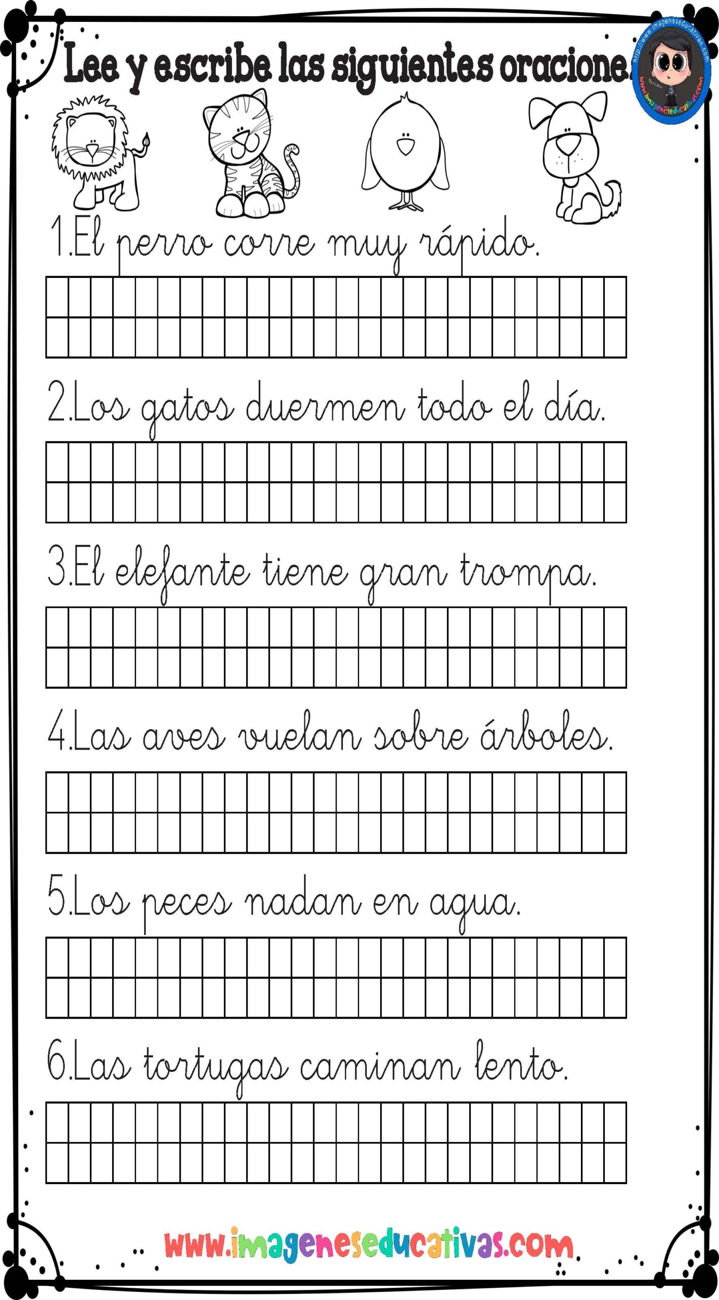 LEE Y ESCRIBE LAS SIGUIENTES ORACIONES III_Página_02 - Imagenes Educativas
