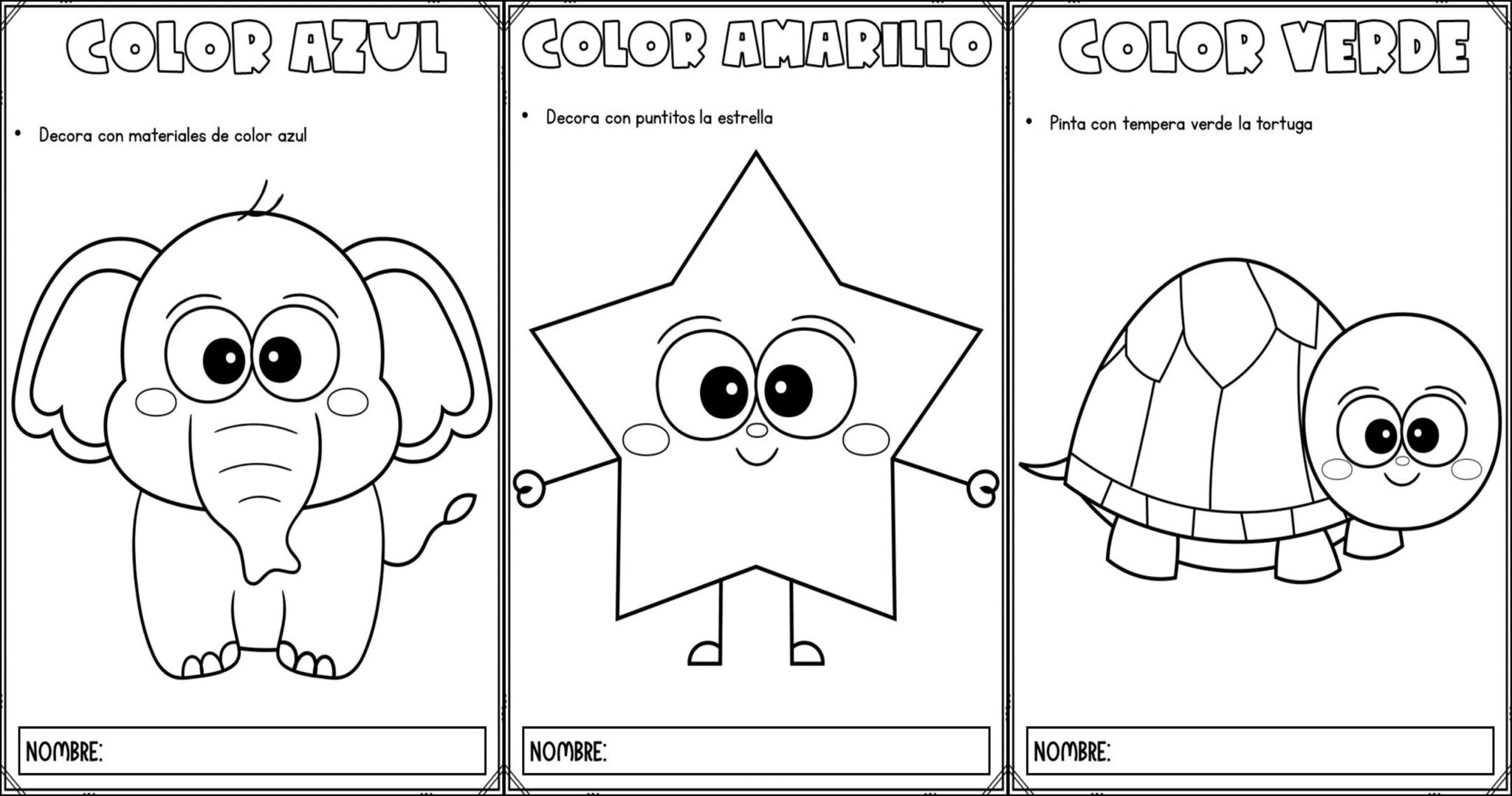 Actividades para Aprender Colores - Imagenes Educativas