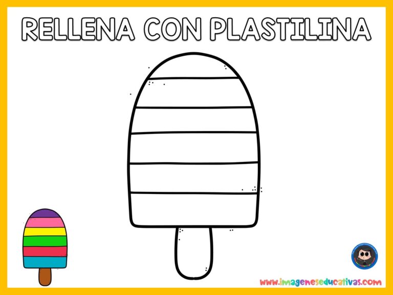 Dibujos de primavera para crear con plastilina - Imagenes Educativas