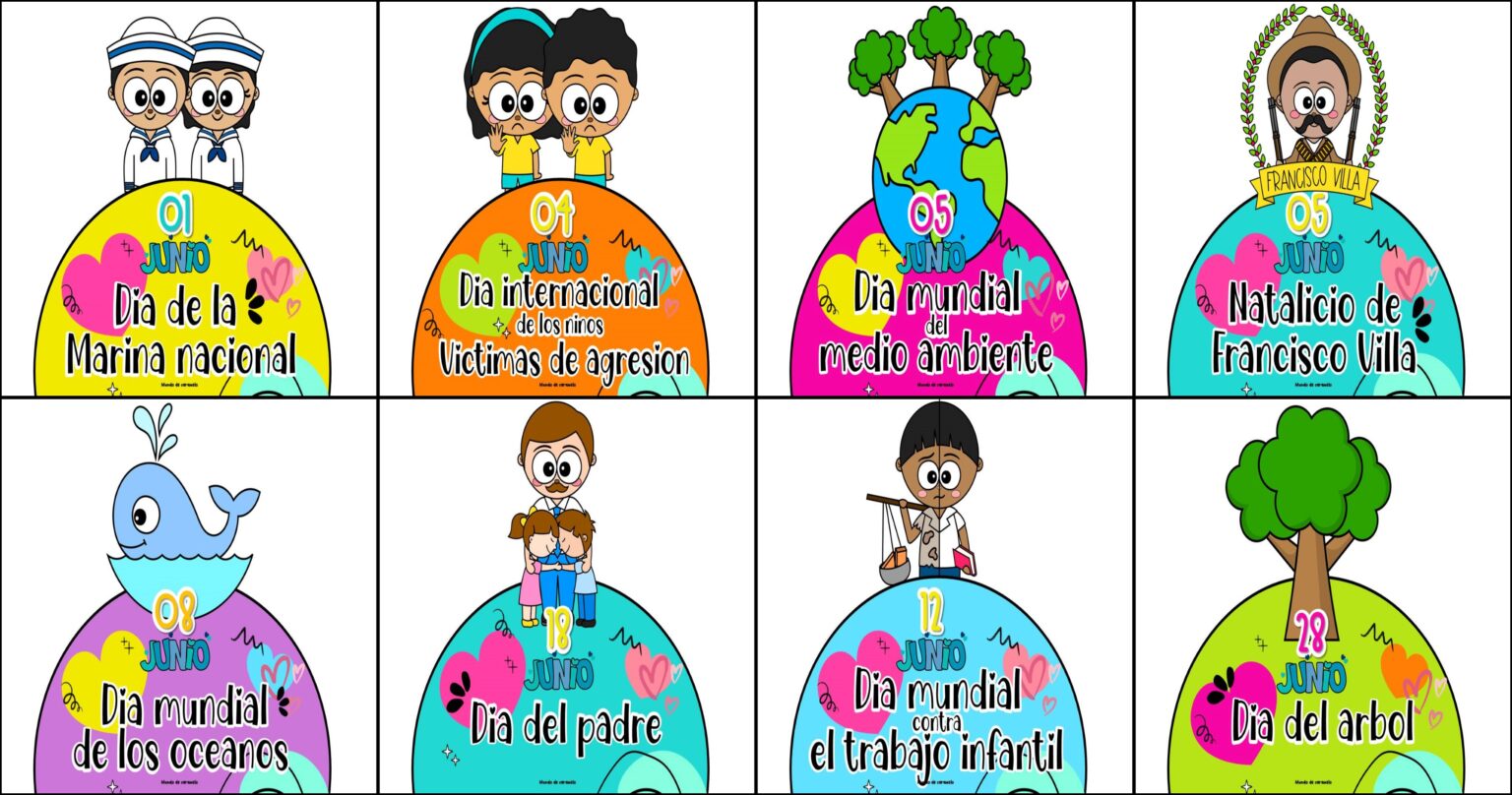 Efemérides mes de Junio - Imagenes Educativas