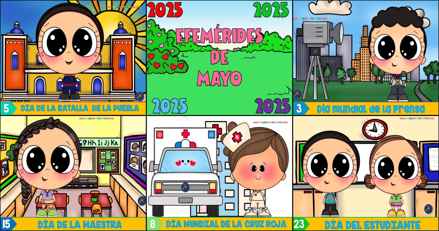 Efemérides de mayo - Imagenes Educativas