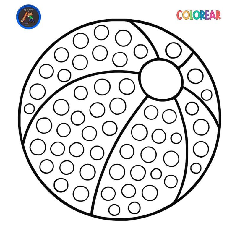 Ejercicios para colorear con círculos de colores - Imagenes Educativas
