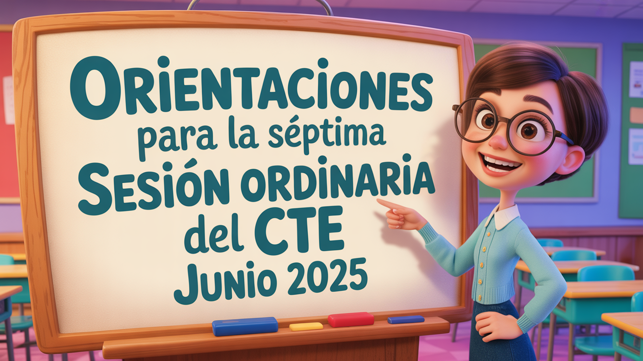 Orientaciones para la Séptima sesión ordinaria del CTE - Imagenes Educativas