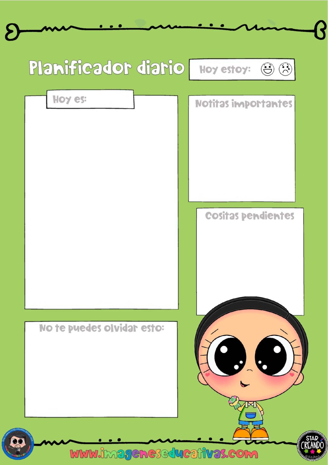 Planificador diarío docente - Imagenes Educativas