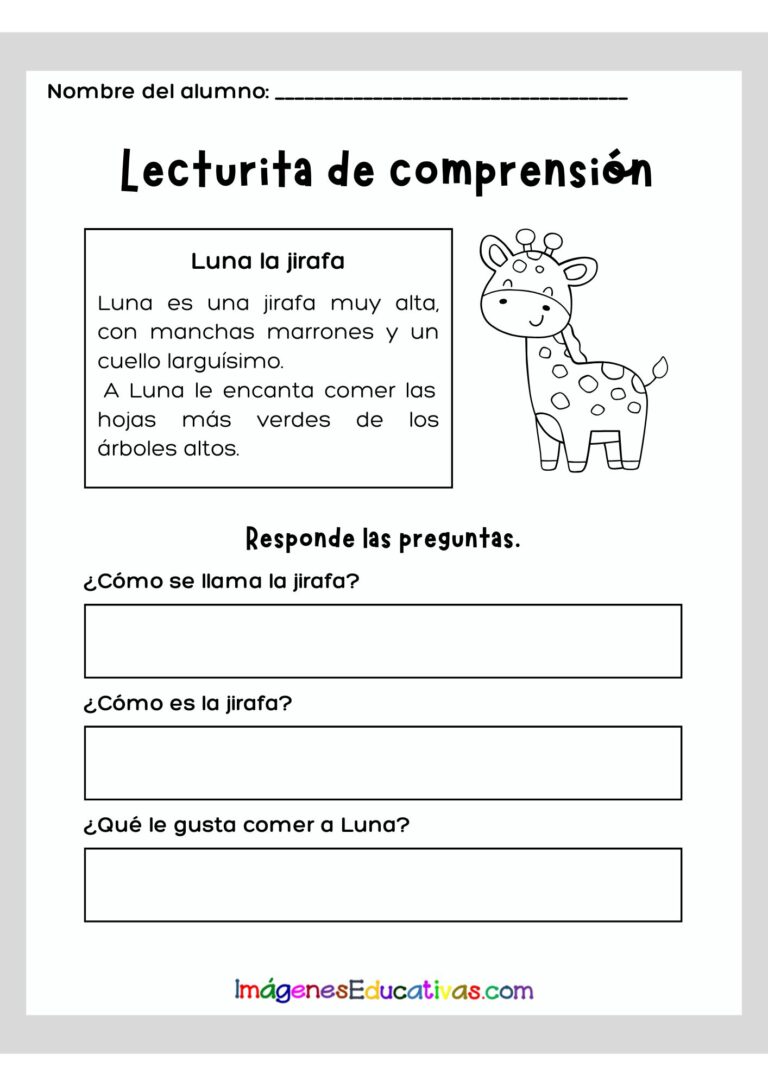 lecturitas comprension infantil (1) - Imagenes Educativas