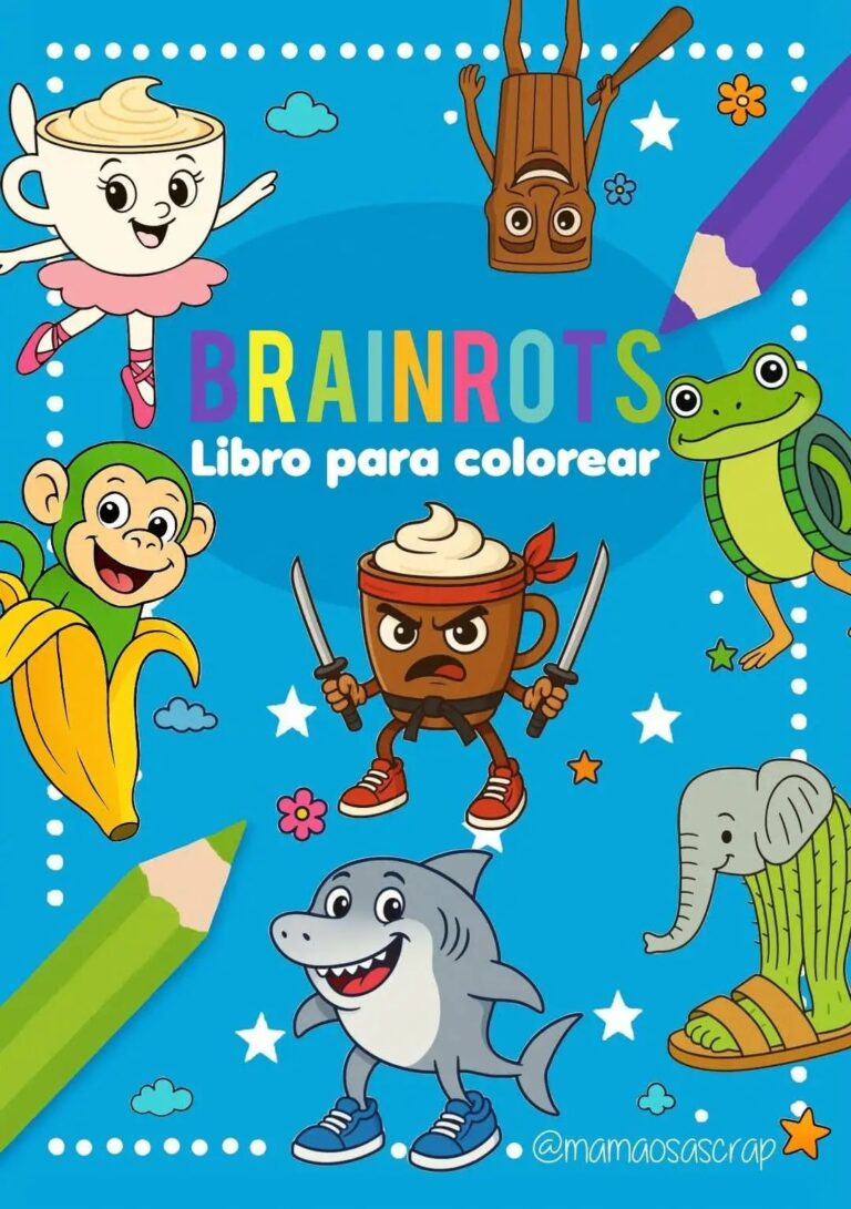 Brainrot libro para colorear pdf - Imagenes Educativas