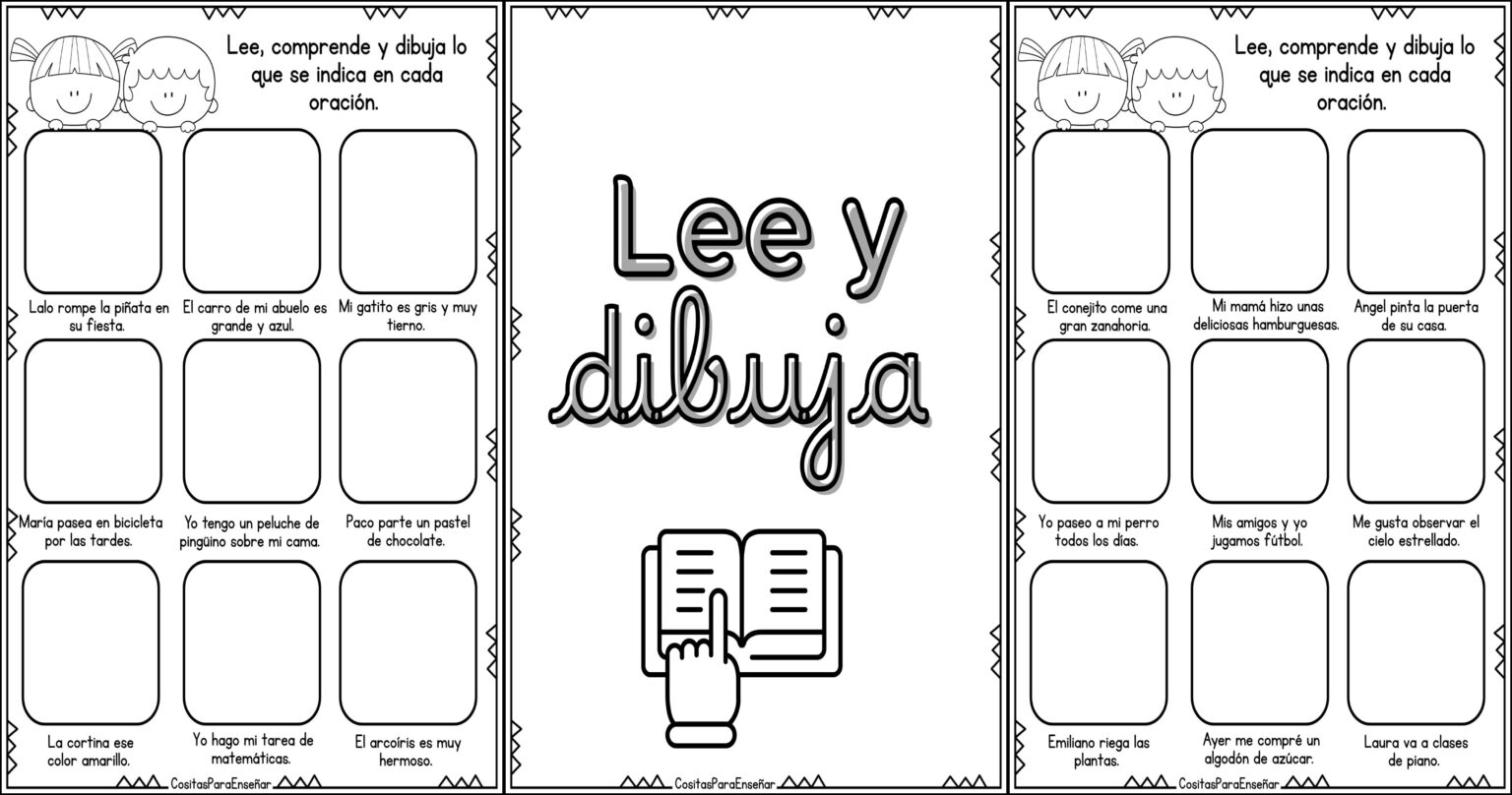 Cuadernillo Lee y dibuja para trabajar la lectura de comprensión y ...