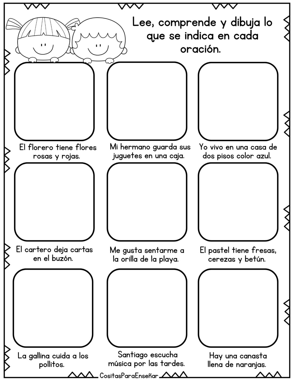 Cuadernillo Lee y dibuja para trabajar la lectura de comprensión y ...