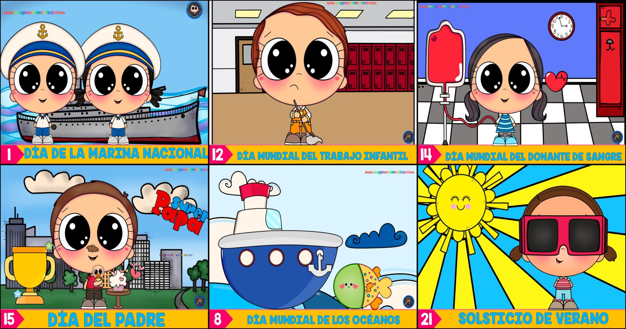 Calendarios 2025 Junio para descargar e imprimir - Imagenes Educativas