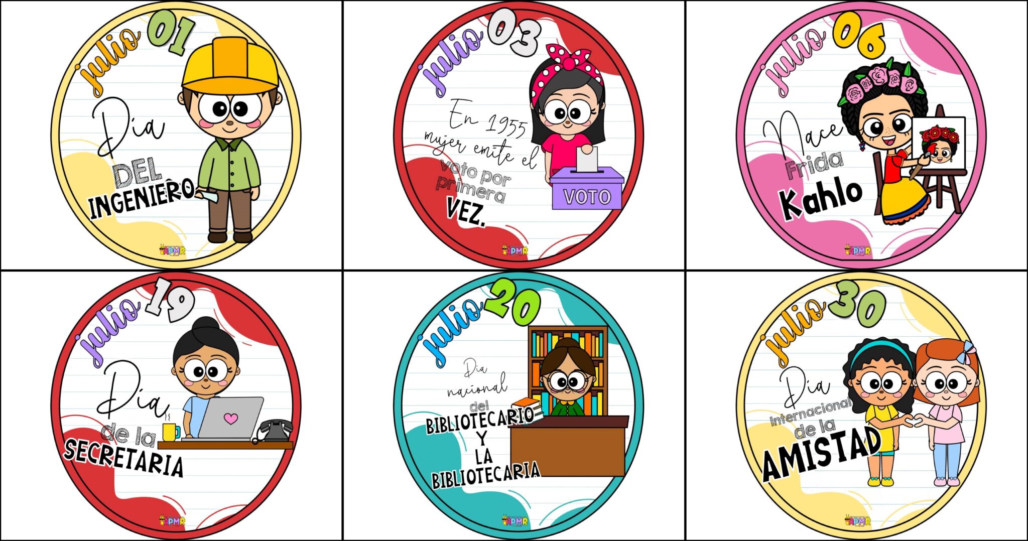 Efemerides julio 2025 - Imagenes Educativas