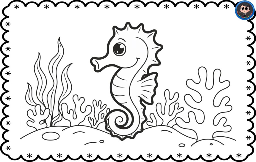 Fichas para colorear animales marinos - Imagenes Educativas