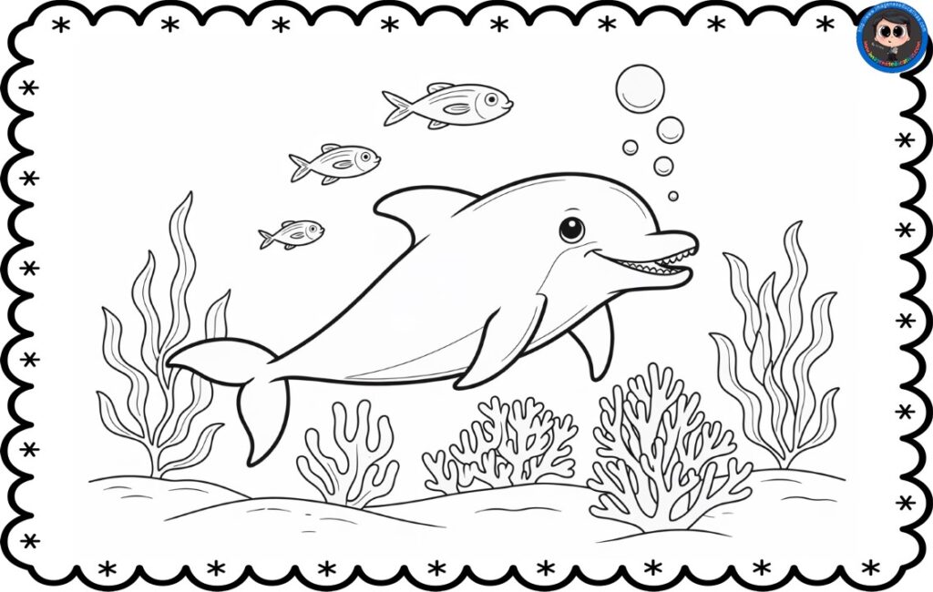 Fichas para colorear animales marinos - Imagenes Educativas