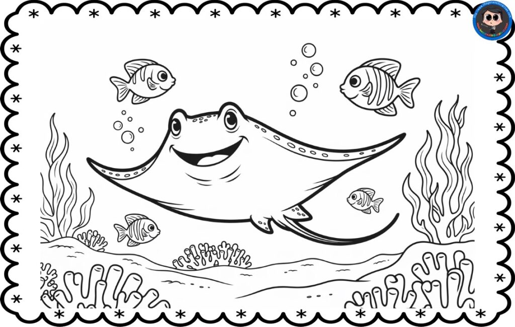 Fichas para colorear animales marinos - Imagenes Educativas