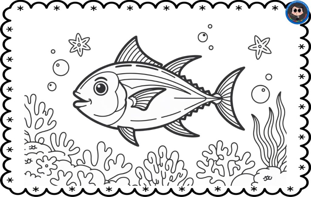 Fichas para colorear animales marinos - Imagenes Educativas