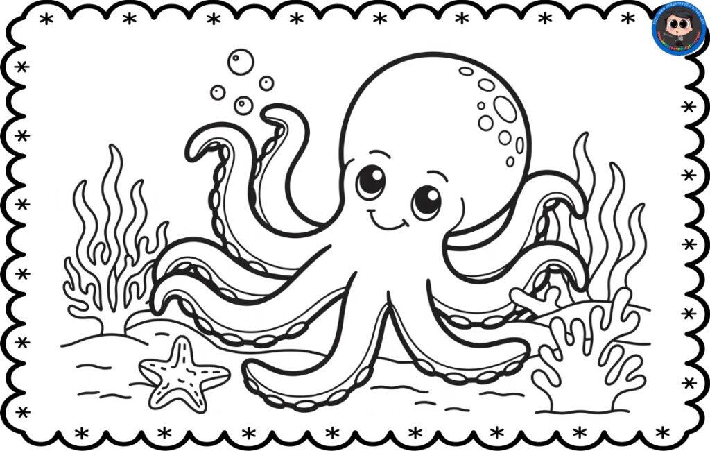 Fichas para colorear animales marinos - Imagenes Educativas