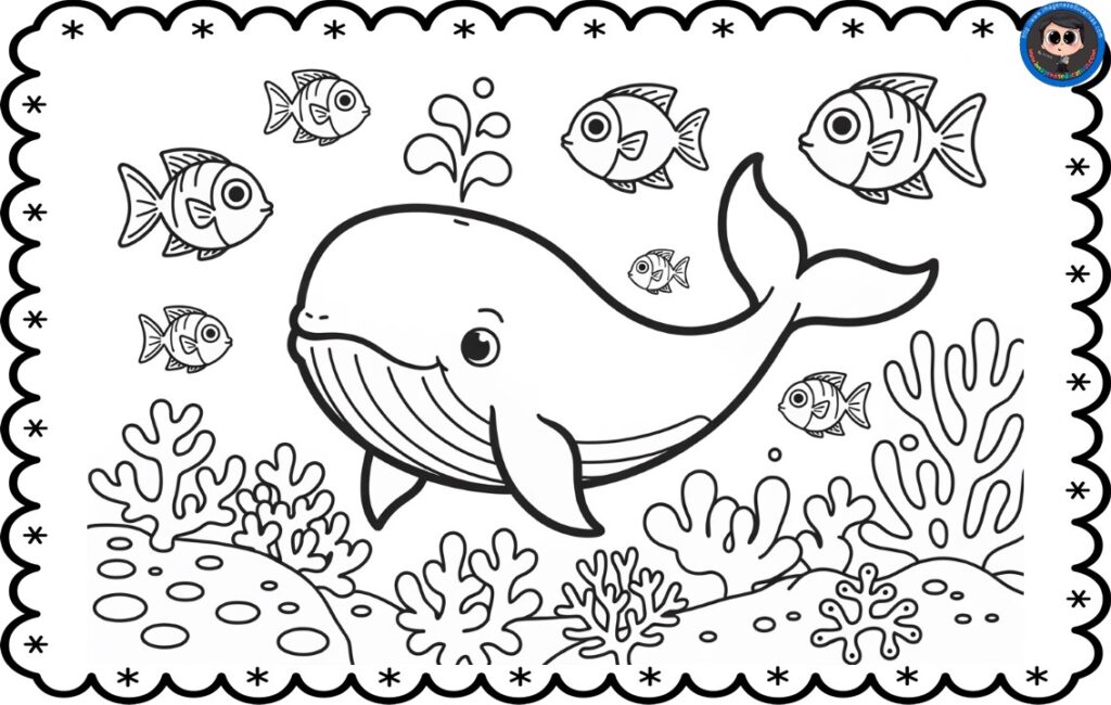 Fichas para colorear animales marinos - Imagenes Educativas