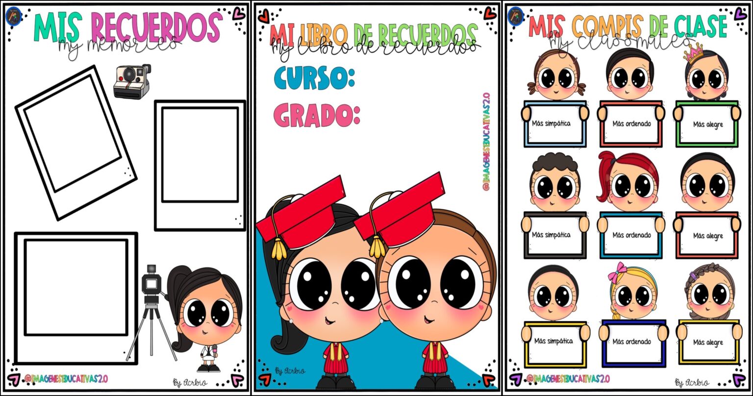 Mi libro de recuerdos curso 2024-2025 - Imagenes Educativas