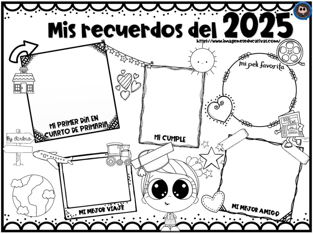 Mi libro de recuerdos curso 2024-2025 (60) - Imagenes Educativas