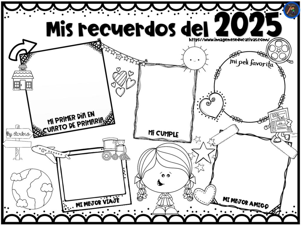 Mi libro de recuerdos curso 2024_2025 - Imagenes Educativas