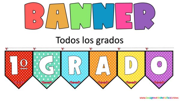 Banner todos los grados 2025-2026 - Imagenes Educativas
