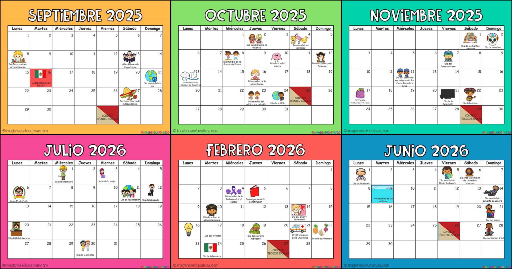calendario escolar 2025-2026 Archivos - Imagenes Educativas