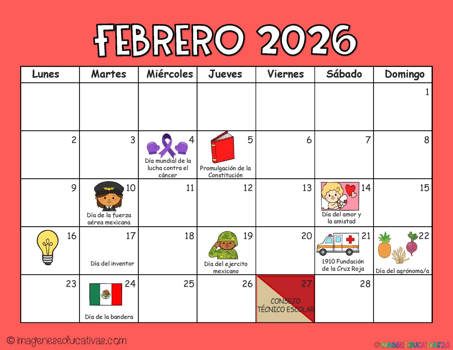 Calendario escolar 2025/2026 con fechas clave y pegatinas - Imagenes ...