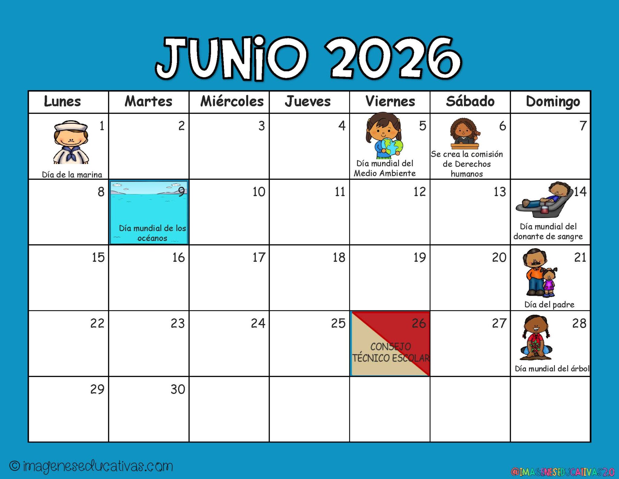 Calendario escolar 2025/2026 con fechas clave y pegatinas - Imagenes ...