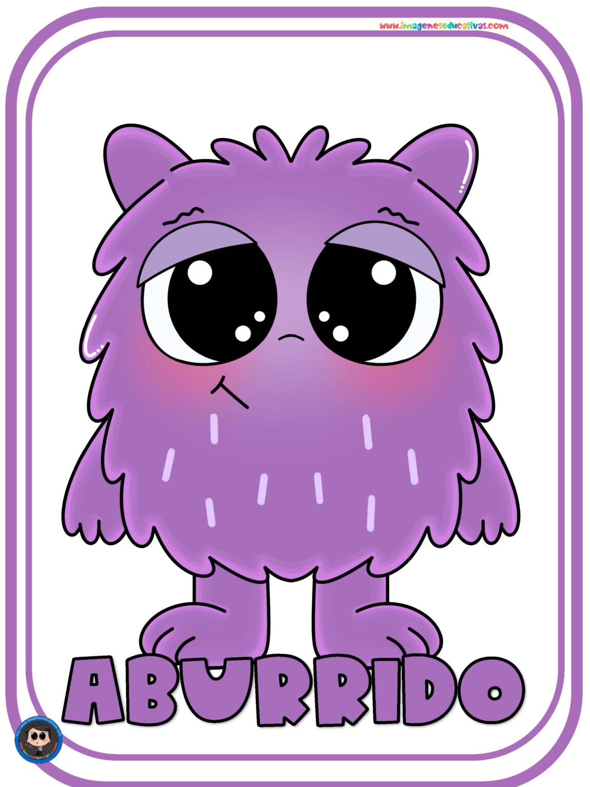 Tarjetas de Emociones del Monstruo de Colores - Imagenes Educativas