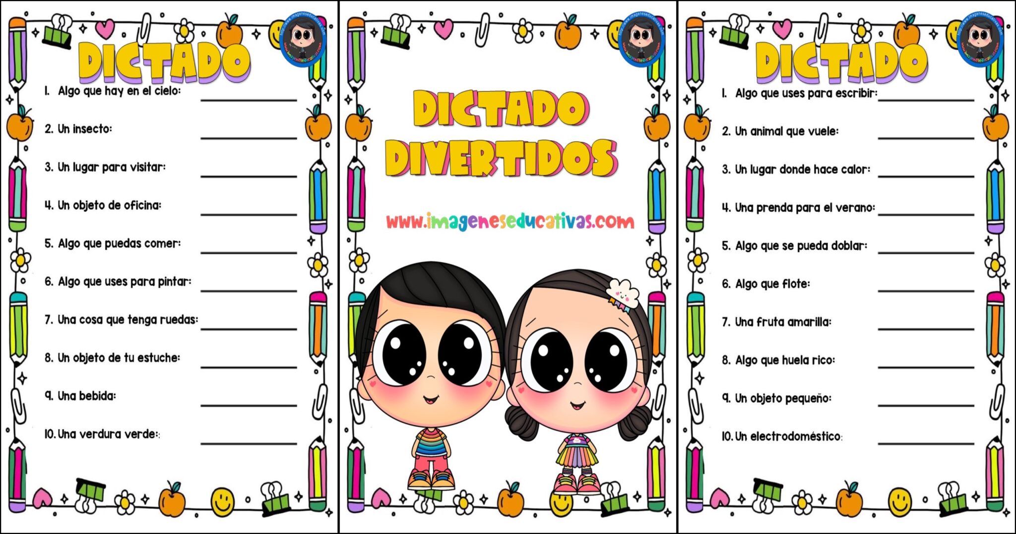 Cuaderno de dictado fácil. Letras m,s,t,l,r,p. - Imagenes Educativas