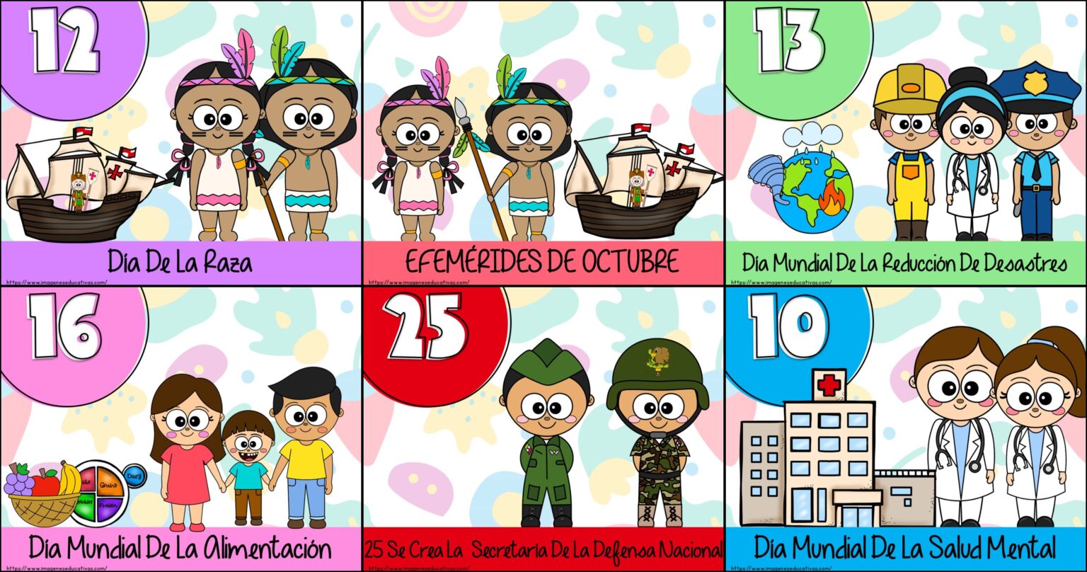Efemerides septiembre color 2025 - Imagenes Educativas