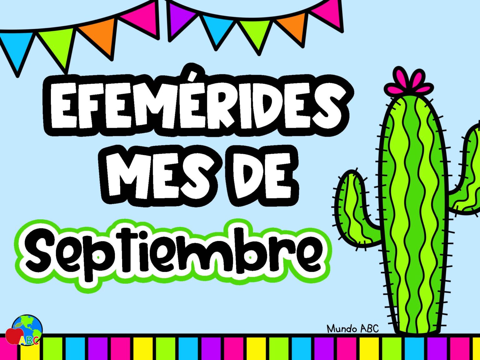 Efemerides septiembre color 2025 - Imagenes Educativas