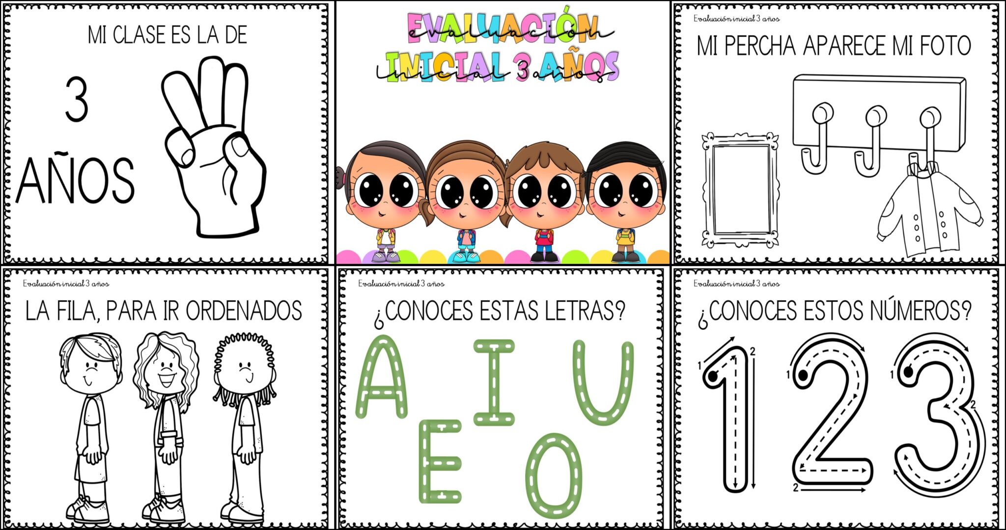 Evaluación inicial 3 años 2025-2026 - Imagenes Educativas