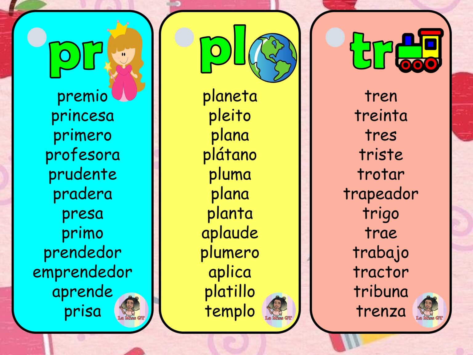Llavero para leer palabras en PDF - Imagenes Educativas