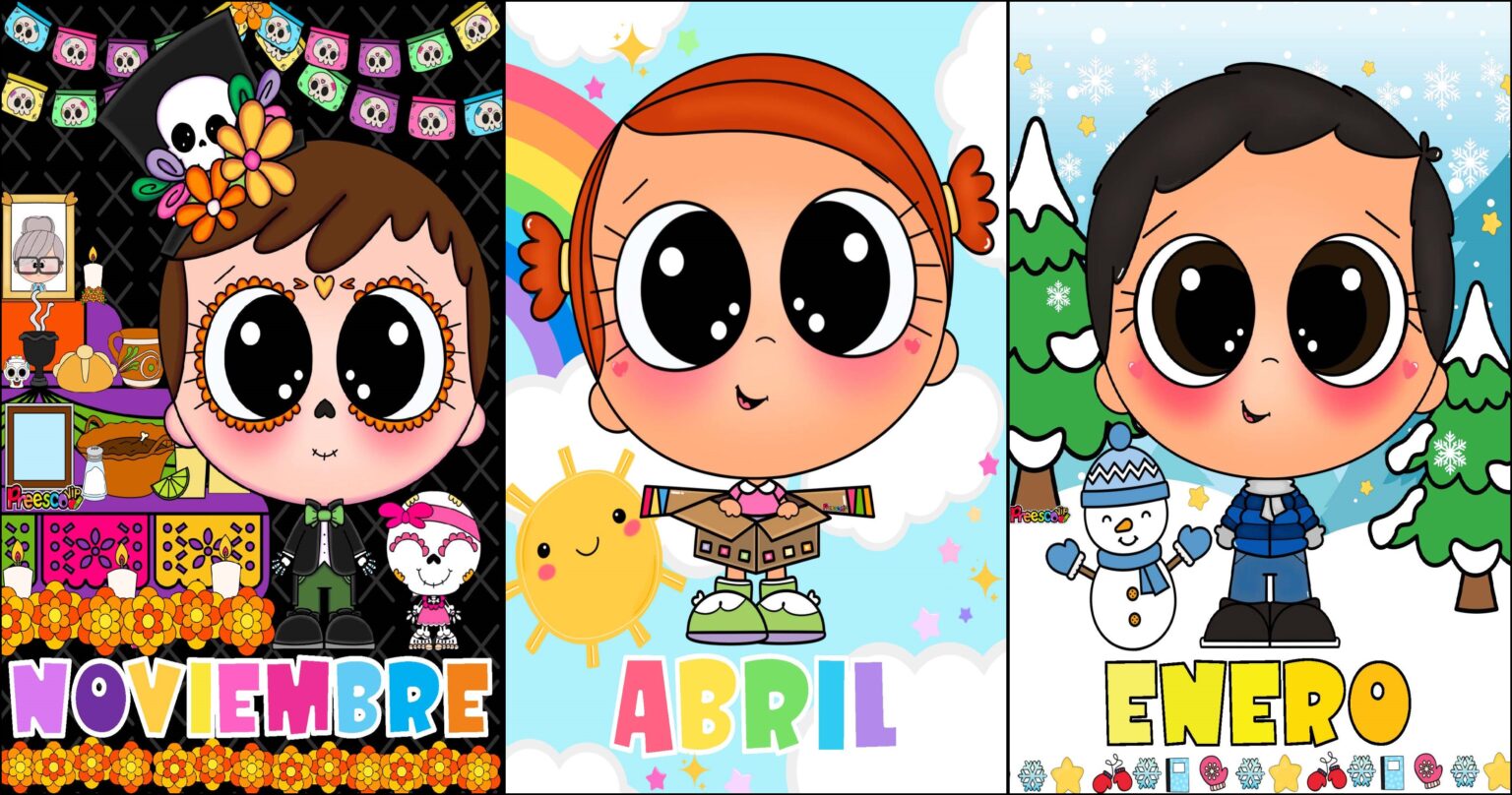 Portadas bonitas meses del año - Imagenes Educativas