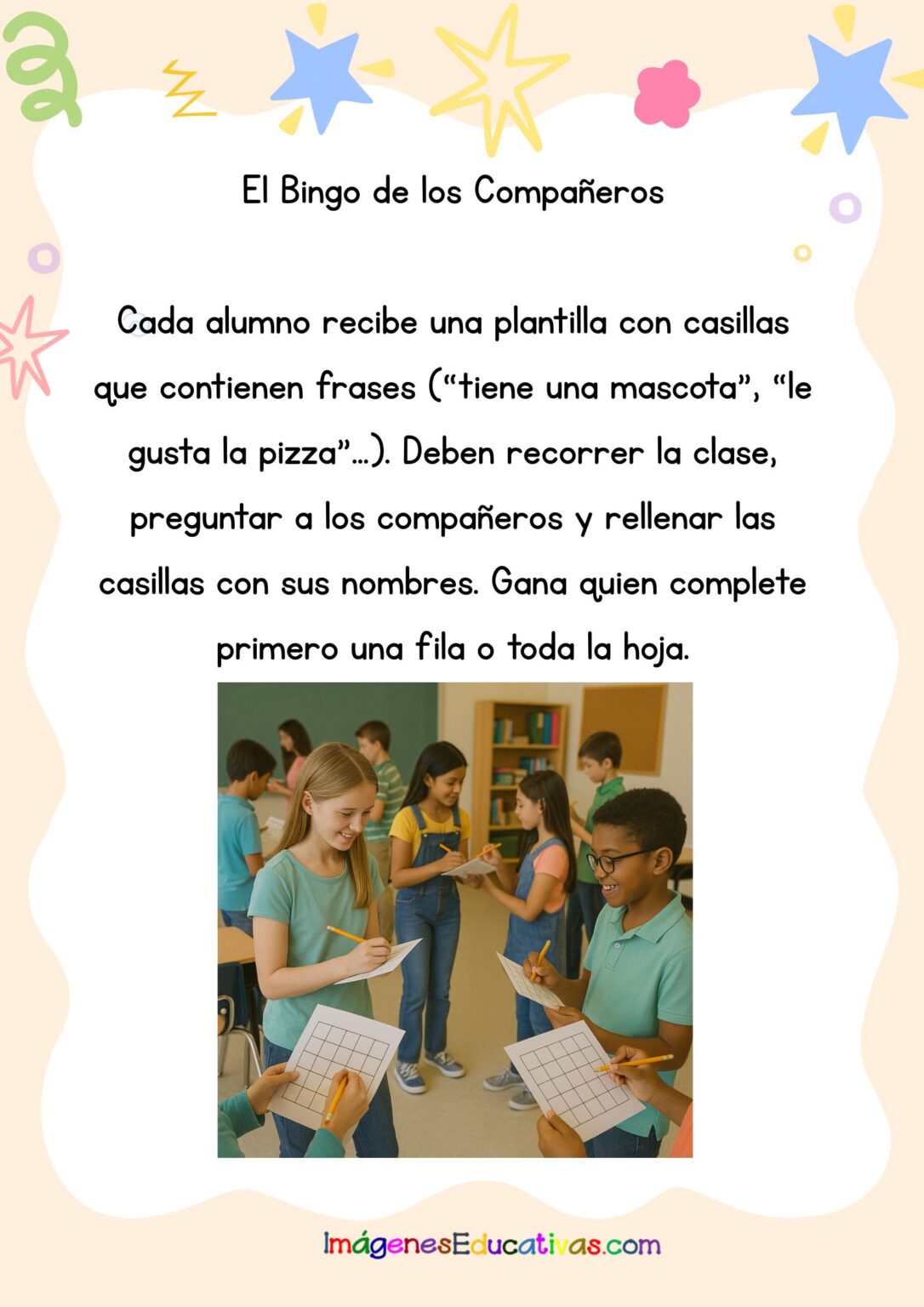 Juegos fantásticos para los primeros días de clase - Imagenes Educativas