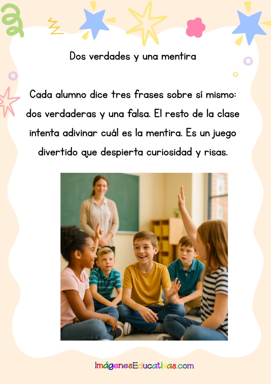 Juegos fantásticos para los primeros días de clase - Imagenes Educativas