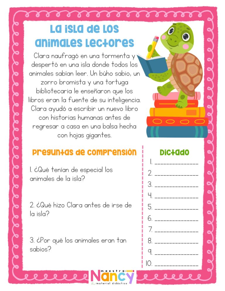 Cuadernillo de cuentos cortos y lecturas para en PDF con comprensión ...