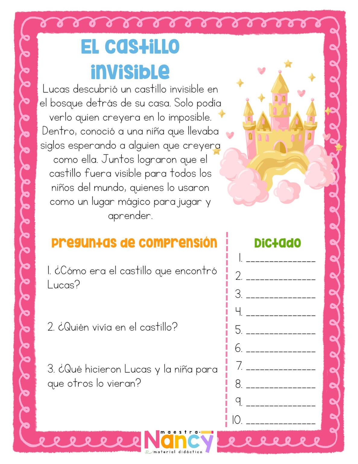 Cuadernillo de cuentos cortos y lecturas para en PDF con comprensión ...