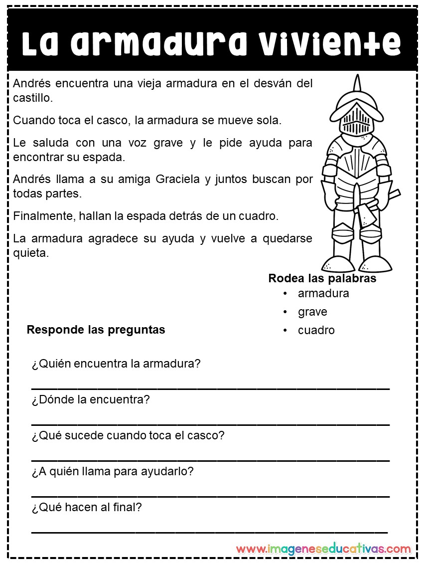 Cuentos de comprensión lectora sobre Halloween - Imagenes Educativas