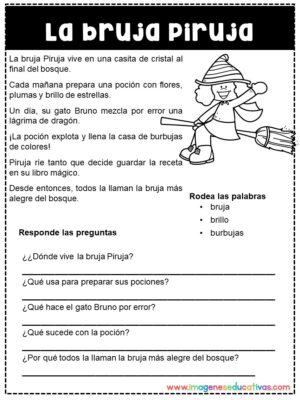 Cuentos de comprensión lectora sobre Halloween (8) - Imagenes Educativas