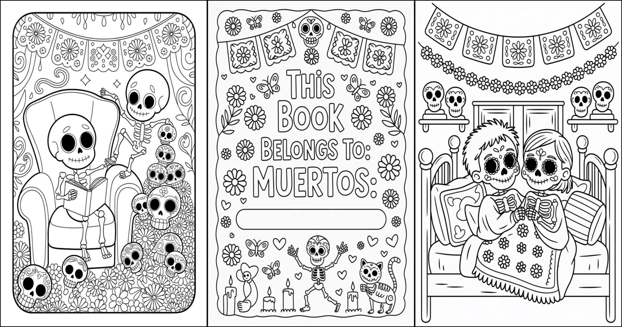 Libro para Colorerar el Dia de Muertos (1) - Imagenes Educativas