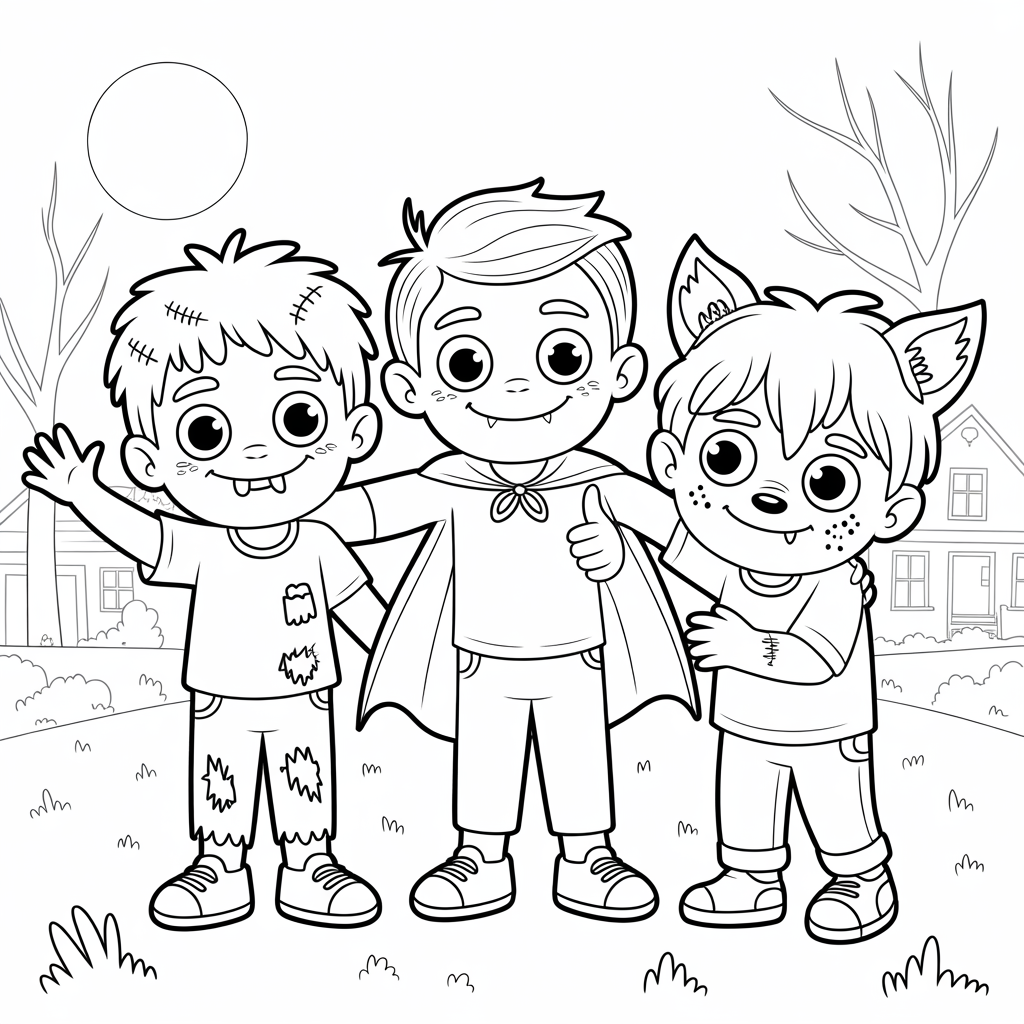 Libro para colorear en Halloween (4) - Imagenes Educativas
