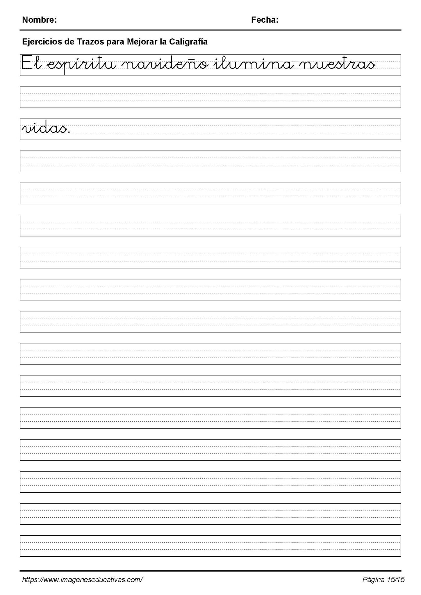 170 Fichas de Ejercicios de Trazos para Mejorar la Caligrafía ...