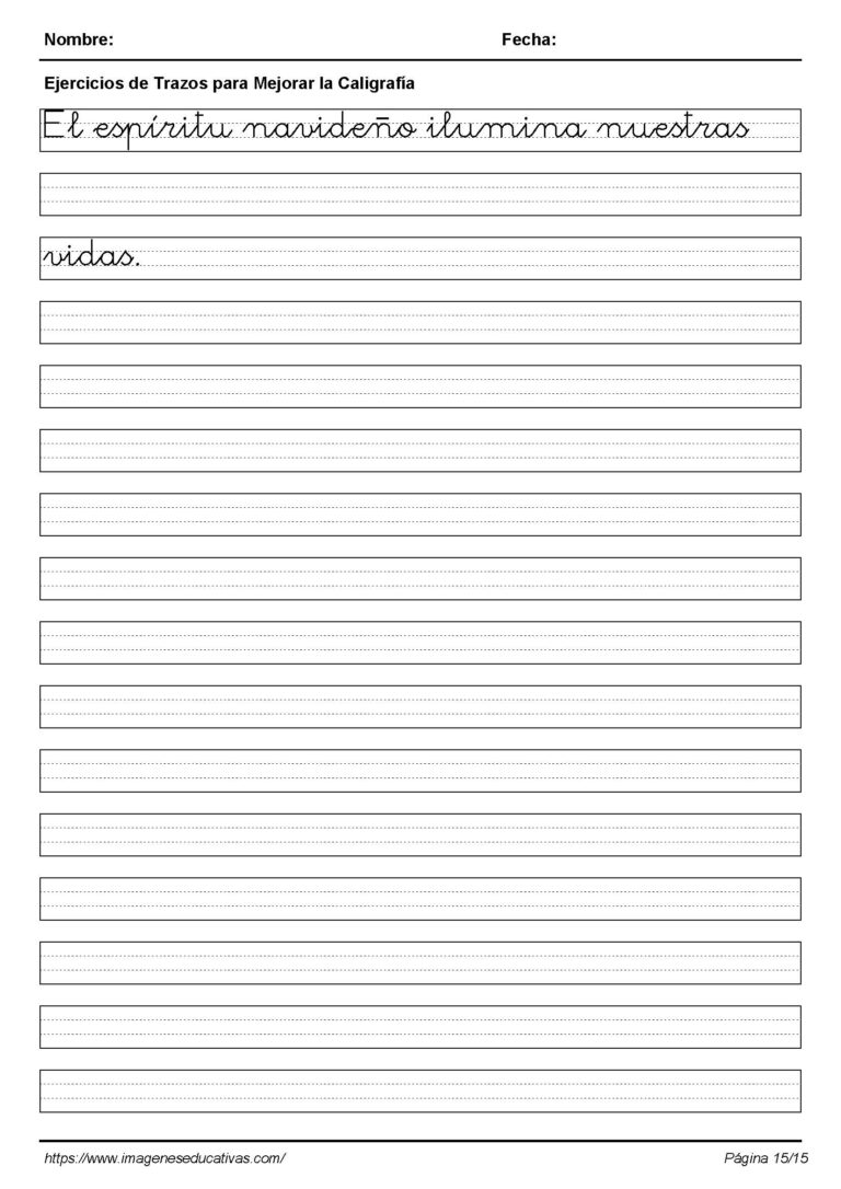 170 Fichas de Ejercicios de Trazos para Mejorar la Caligrafía ...