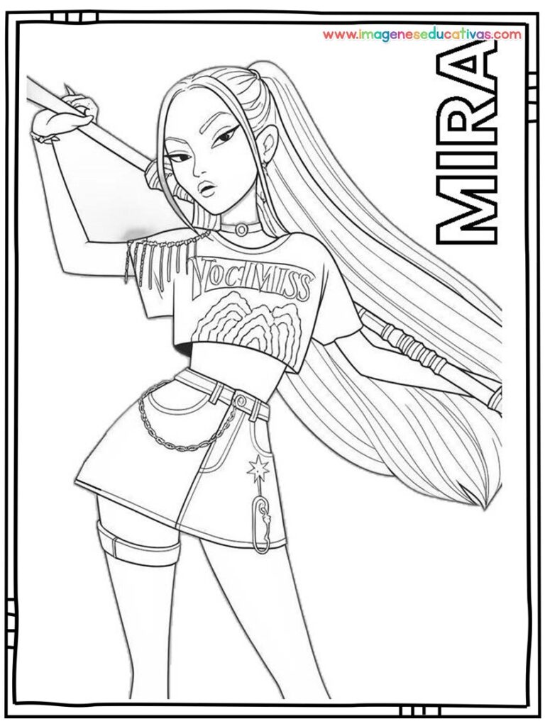 Dibujos Para Colorear De Las Guerreras K Pop Imagenes Educativas