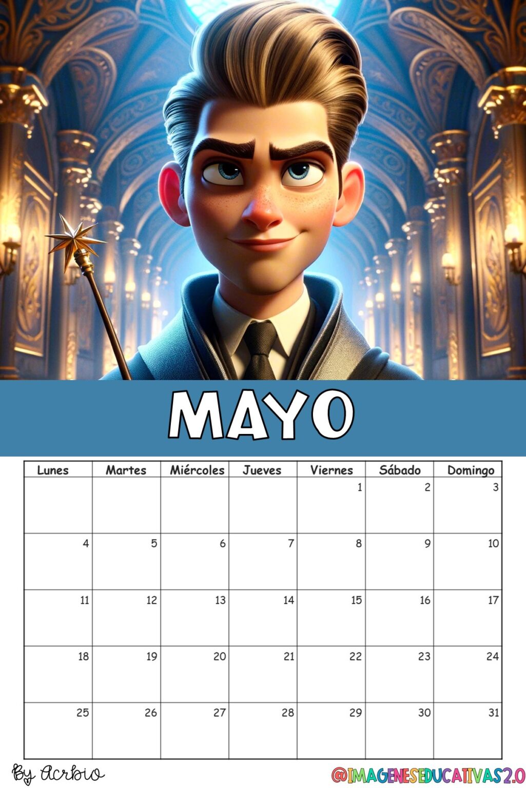 Calendario Harry Potter 2026 Imagenes Educativas
