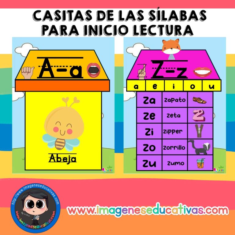 Casitas de las Sílabas para Inicio Lectura - Imagenes Educativas