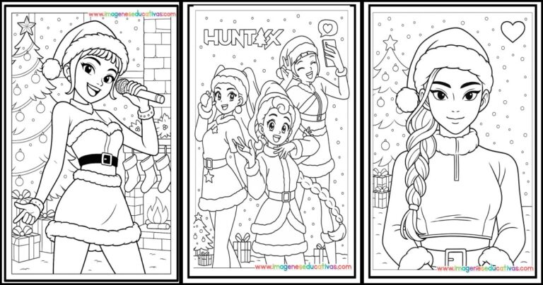 k-pop Guerreras 3 minilibros navideños para colorar y divertirse ...