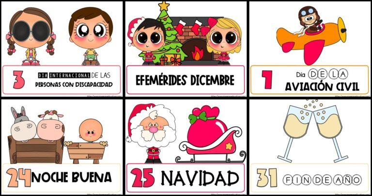 Efemérides diciembre 2025 IE - Imagenes Educativas